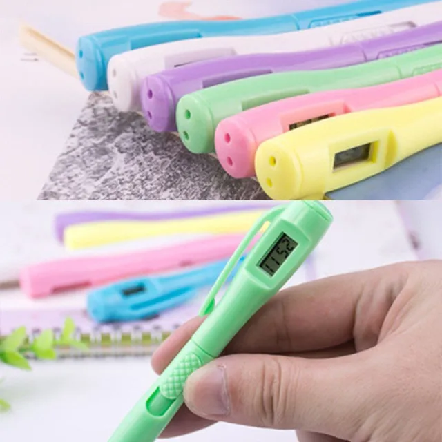 Ballpoint pen with digital clock - different colors · UZO