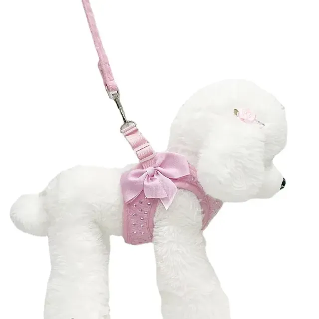 Stylish strap in stuffed design with cute bow - more sizes · UZO