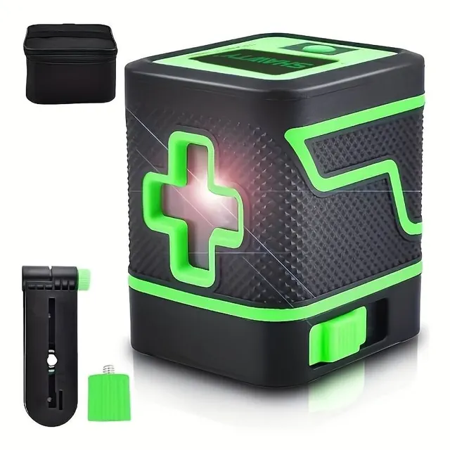 GOXAWEE Mini 2 bar cross green laser, highly accurate powerful light ...