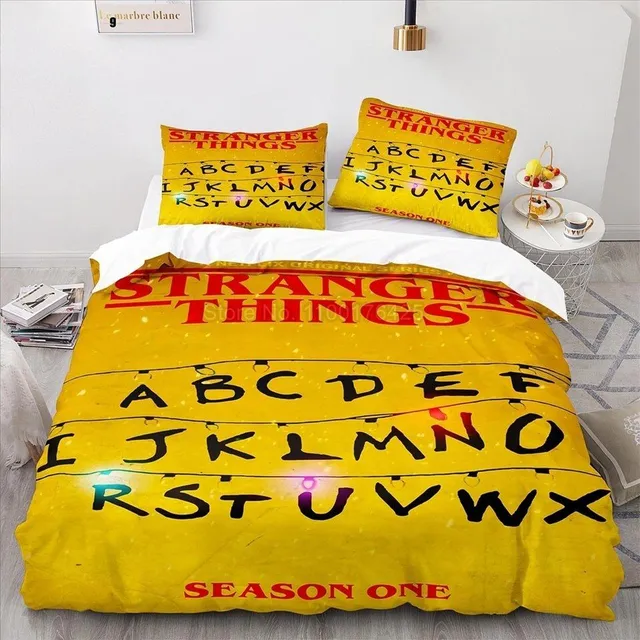 Stylish bed linen with Stranger Things Kelly print · UZO