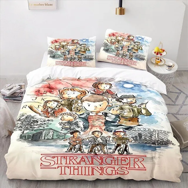 Stylish bed linen with Stranger Things Kelly print · UZO