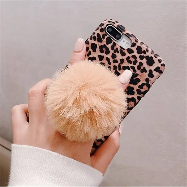 Mobile phone holder - plush ball · UZO