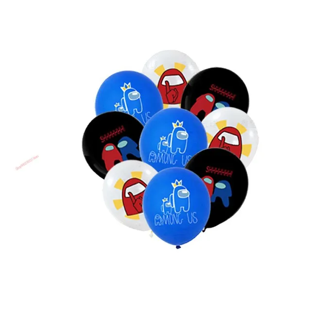 Set of Birthday Balloons Among Us · UZO