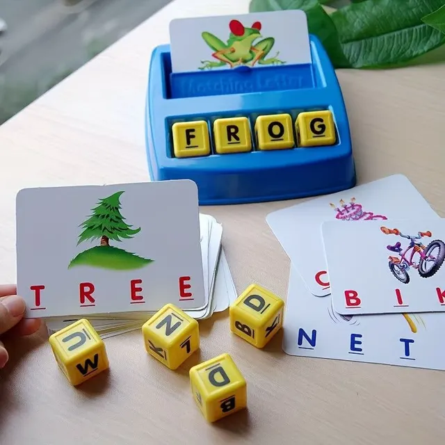 Set of English word learning cards - with pictures and letters · UZO