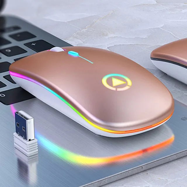LED backlit rechargeable wireless mouse · UZO
