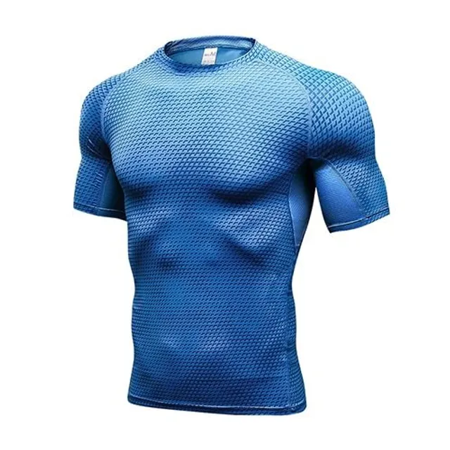 Men's compression sports shirt with short sleeves · UZO