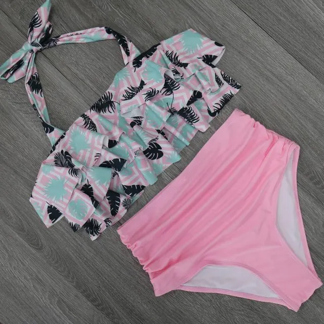 Women's stylish swimsuit with ruffles · UZO