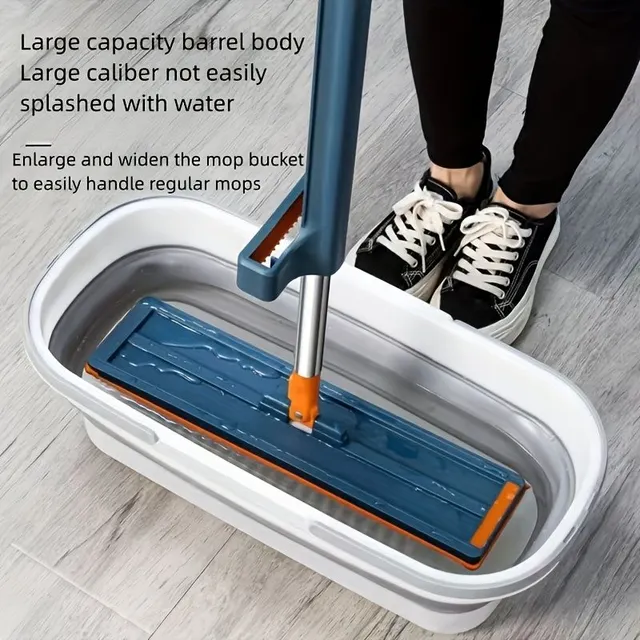 Foldable mop bucket 1 pc, portable water bucket, rectangular domestic ...
