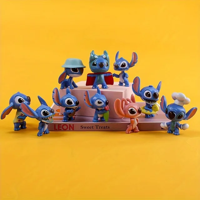 10 Pieces, Disney Handmade Stitch - Film Inspired Model Dolls ...