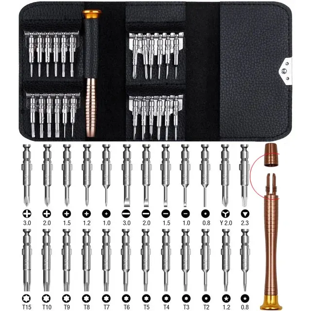Miniature set 25 in 1 precision screwdrivers · UZO