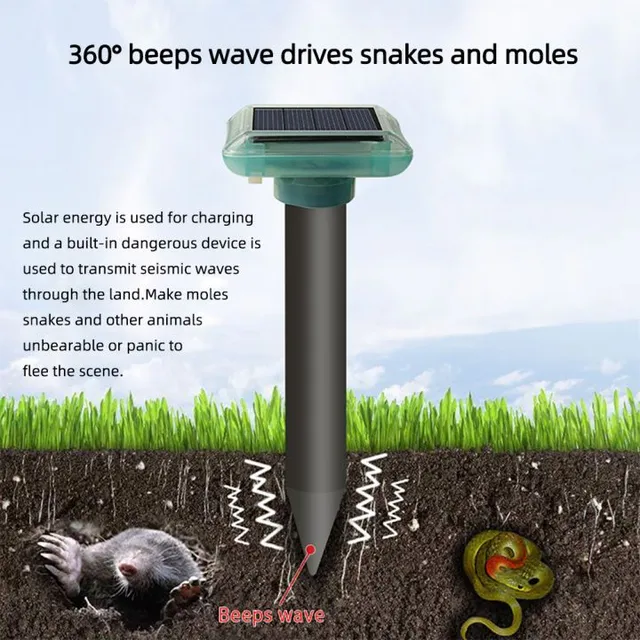 Ultrasonic repellent rats, mice and snakes with solar power · UZO