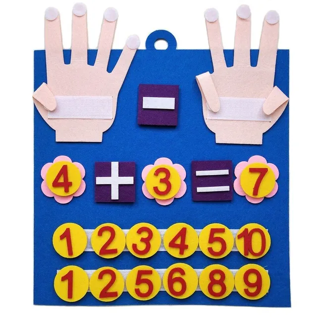 Children's Mathematical Learning Aid for Counting - Example + Fingers · UZO
